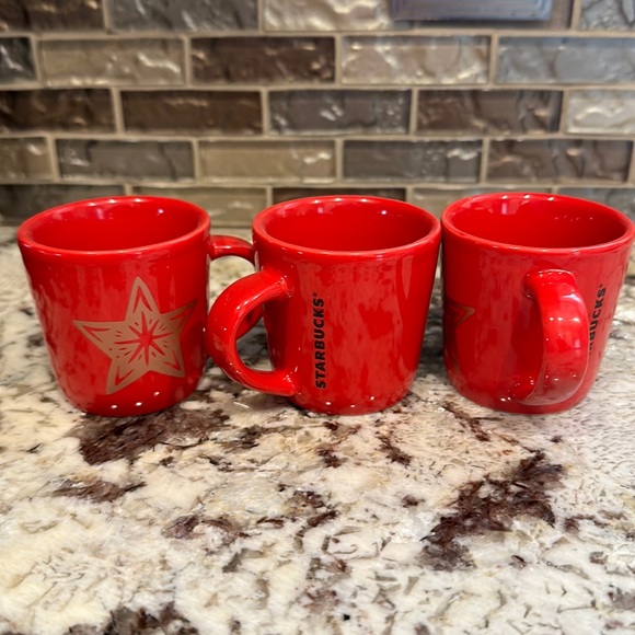 Starbucks | Kitchen | Starbucks Set Of 3espresso Mugs | Poshmark